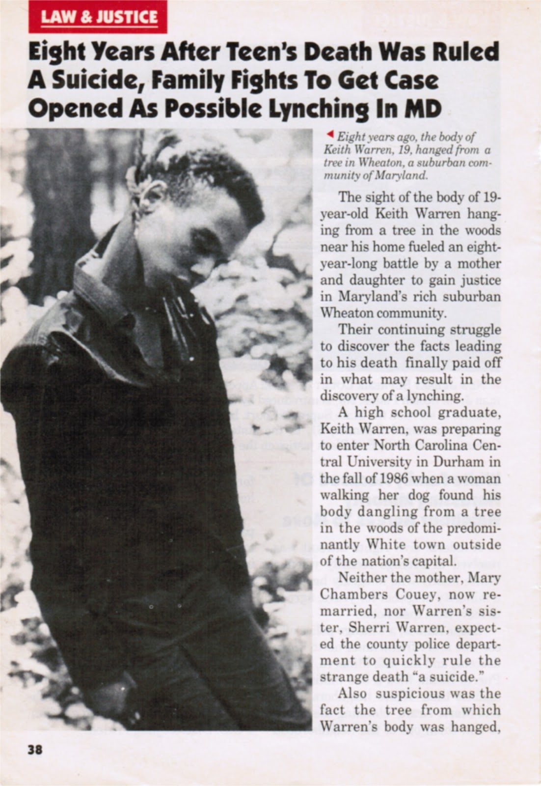 Les' We Forget: Keith Warren, July 31, 1986