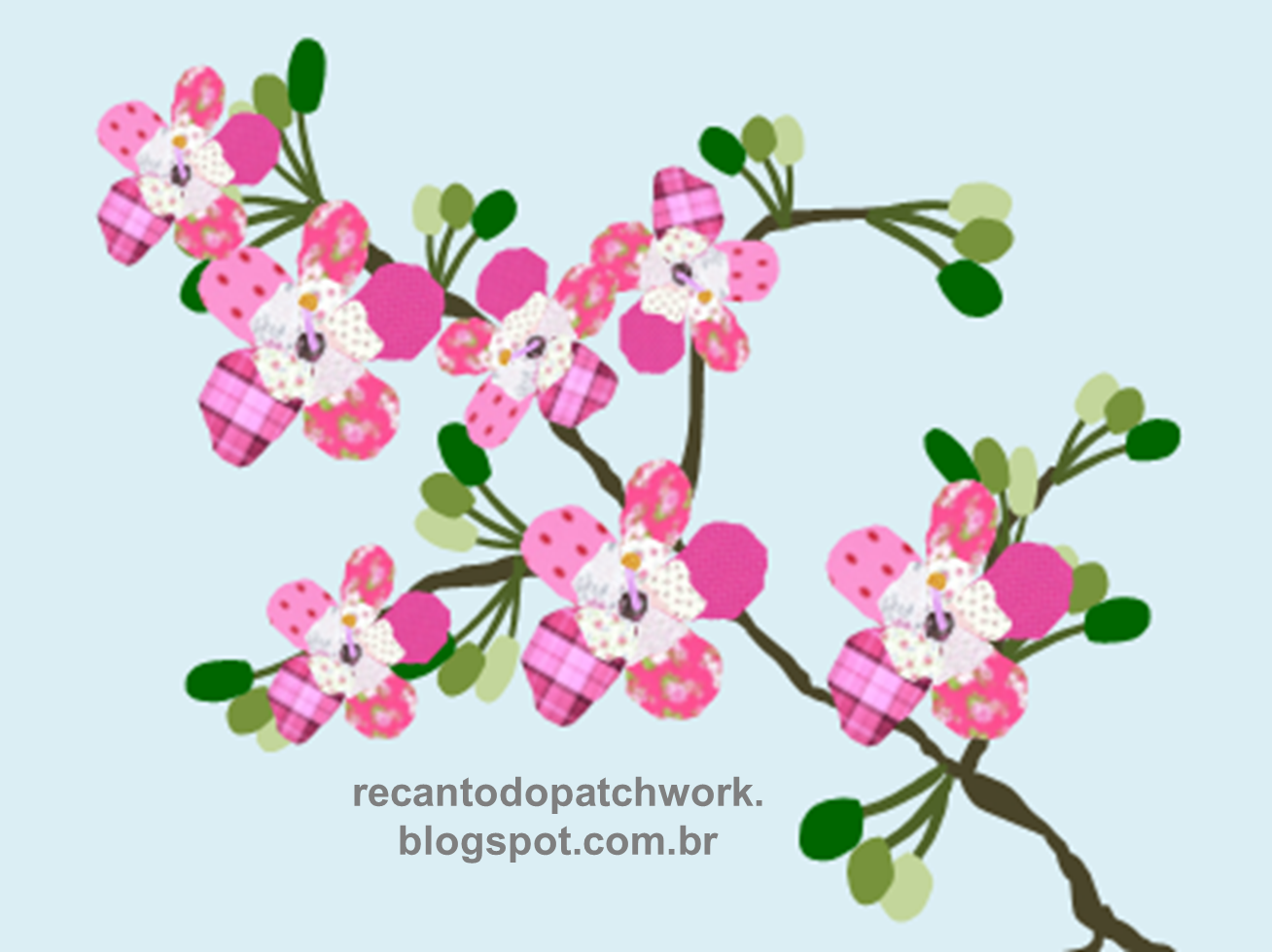 Moldes para patchwork de flores - Imagui