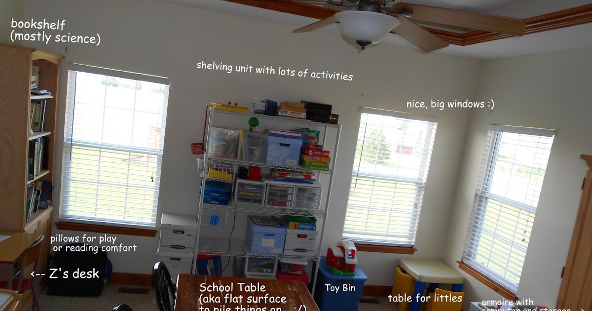 Large Family Learning : Our New School Room!