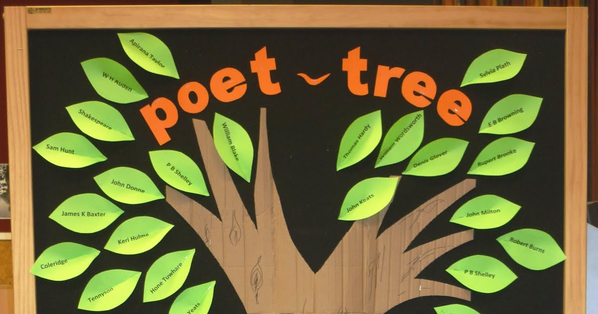 Library Displays: Poet-Tree