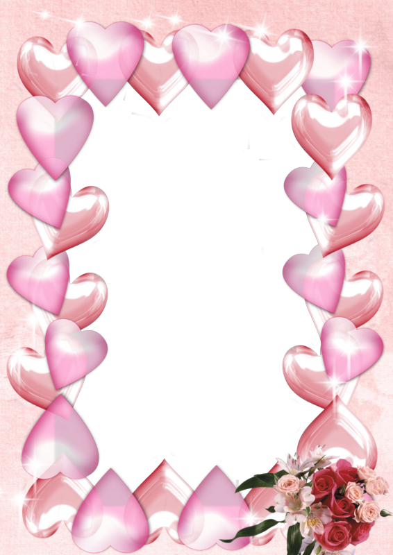 Marcos de corazones para fotos verticales - Imagui