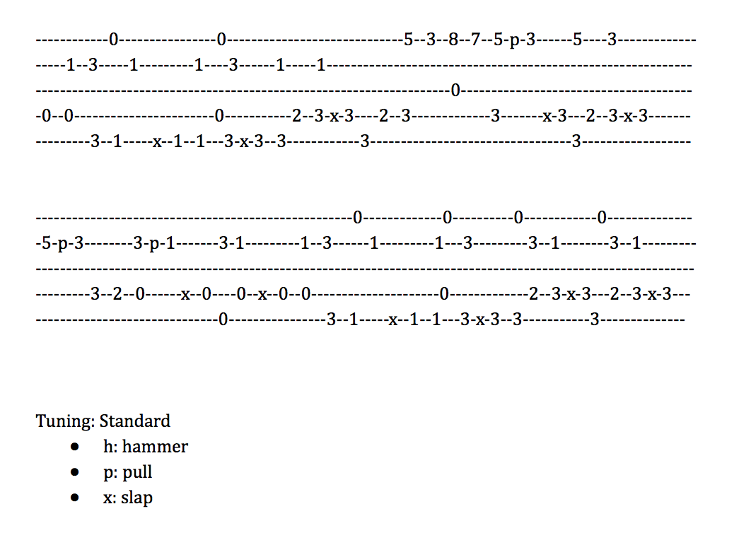 Tabs Stand By Me Tabs tabs-stand-by-me-tabs