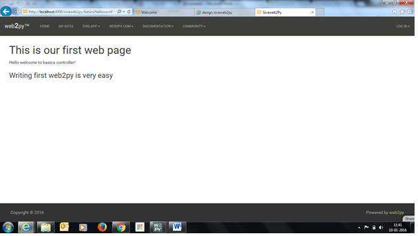 Learn and shine: Getting started with web2py framework
