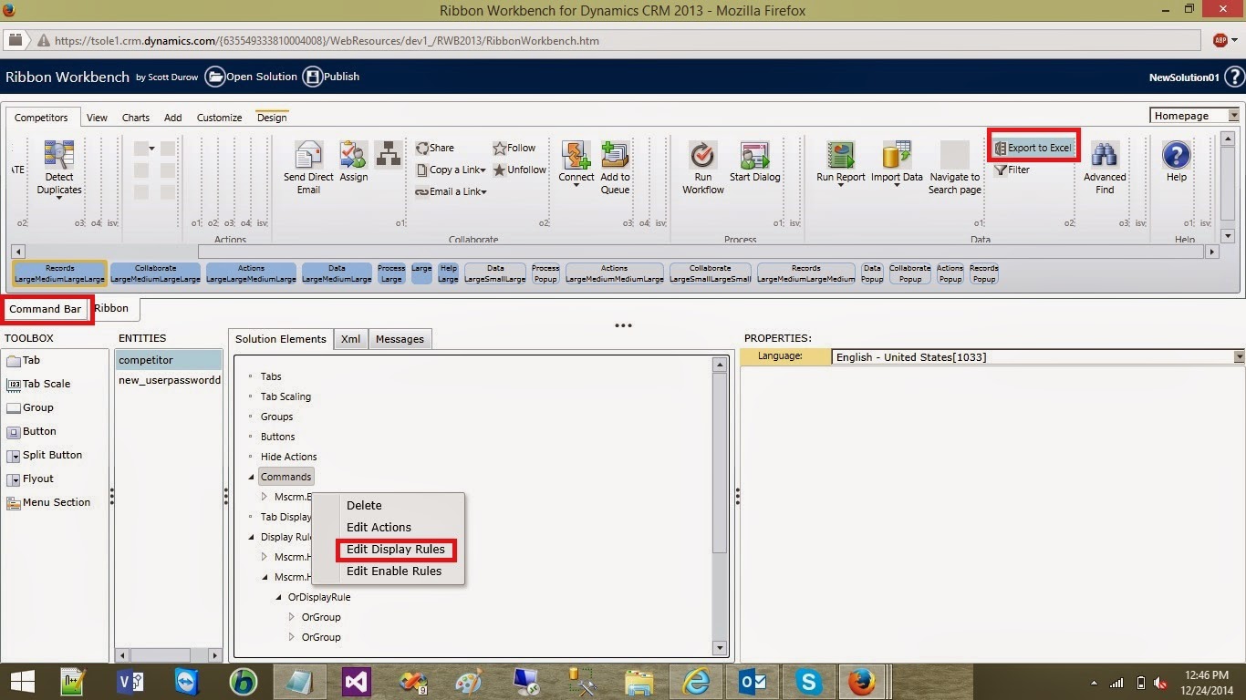 Enable Hidden Button in CRM 2013 Using Ribbon WorkBench |CRM 2011 and 2013 Solutions