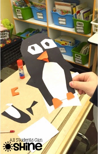 Penguins Art Project & Unit - All Students Can Shine