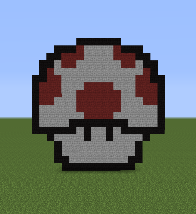 Minecraft Pixel Art Helper 1 UP From Mario minecraft-pixel-art-helper-1-up-from-mario