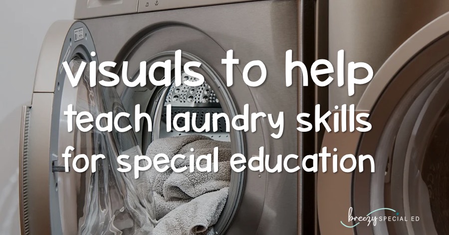Life Skill Laundry Visuals for Special Education – Audit Student