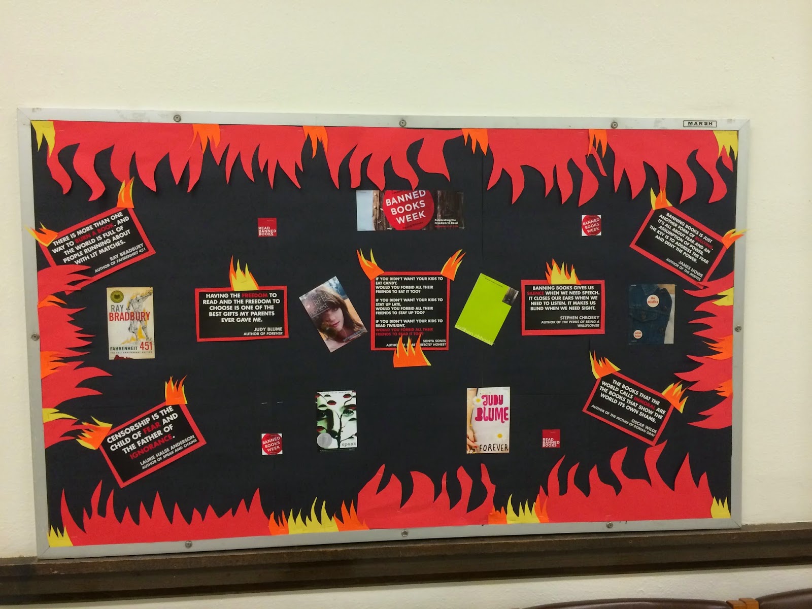 Adventures in Library Land: Banned Books Bulletin Board