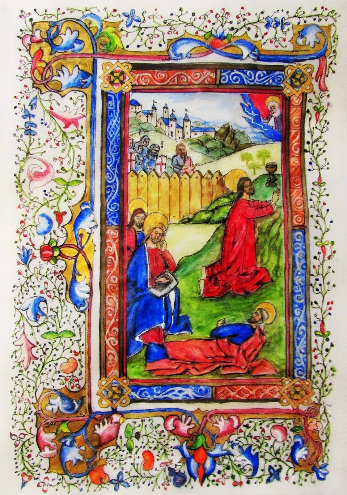 Passport to Creativity: Illuminated Manuscript - The Agony in the Garden