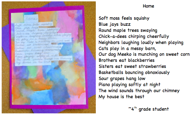 love2learn2day: Descriptive Poetry & Tissue Painting: 5-Sense Your ...