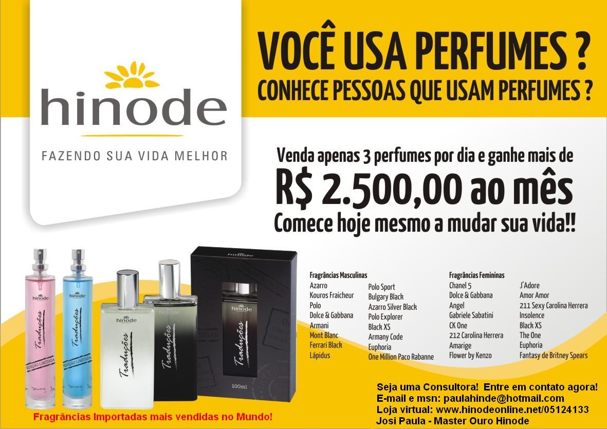 Revendedora Hinode: Revendedora ou Consultora de perfumes Hinode Cosméticos