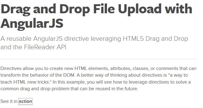 File upload : Drag and Drop with Angular js | Jquery Fever
