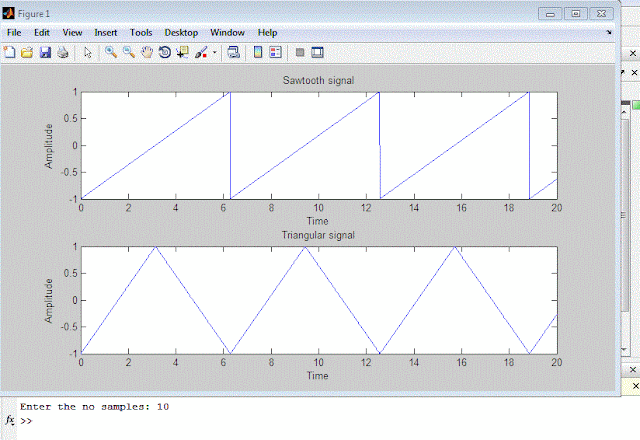 MatLab Programs - IMPULSE - STEP - SINE - COSINE -TRIANGULAR - SAWTOOTH - EXPONENTIAL SIGNALS ...