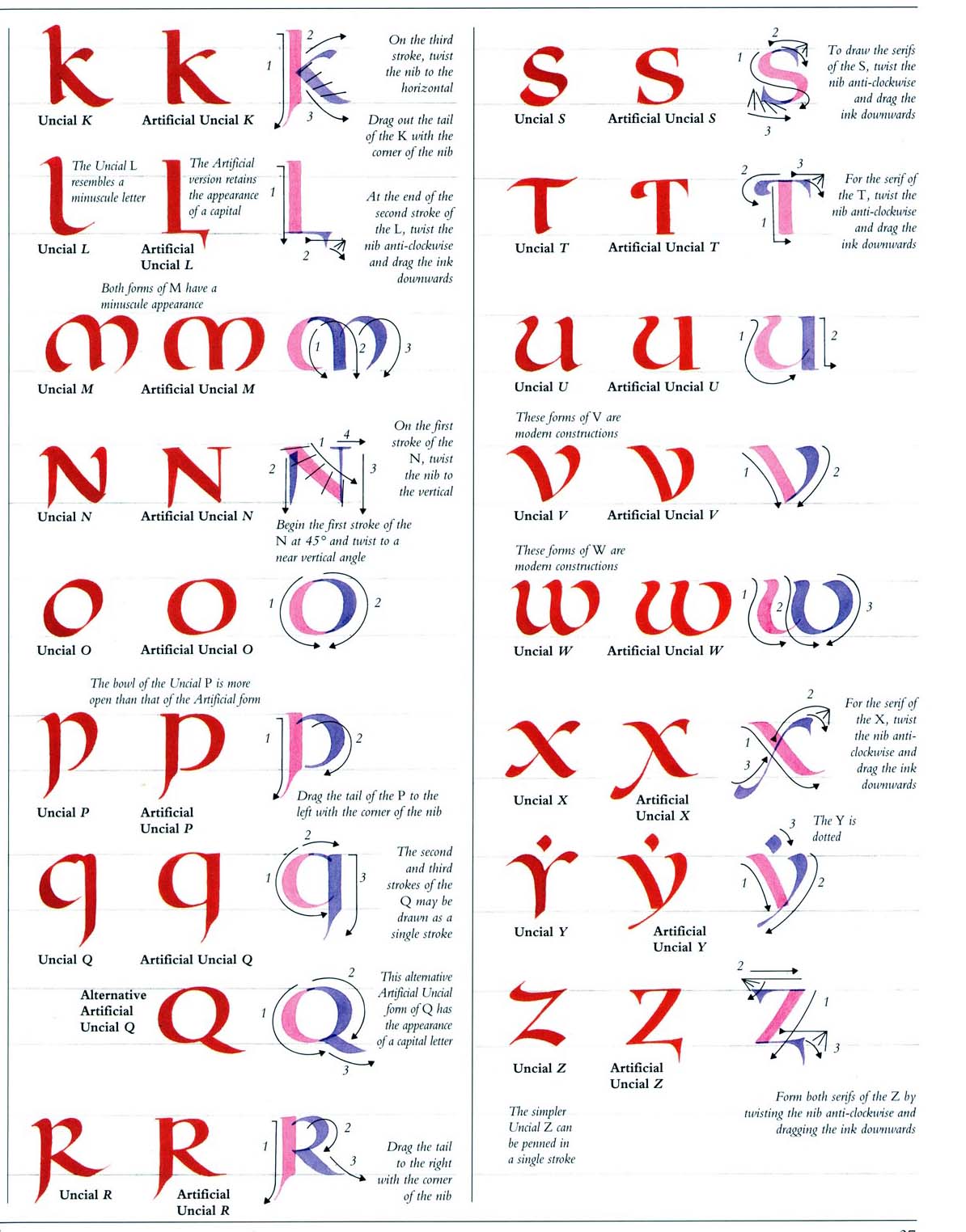 caligrafia, arte y diseño: El alfabeto uncial