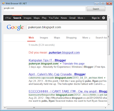 Membuat Web Browser Sederhana Dengan VB .NET