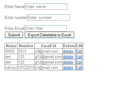 Export Datatable value to Excel in asp.net c# - Simple Programming