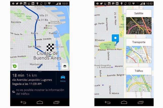 CELMI: Los mapas Here llegarán a todos Android 4.1 o superior