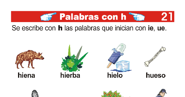 Seño Julia: LENGUA: PALABRAS CON H