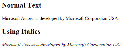 HTML - Bold, Italic and Underline Tags | TutsMaster