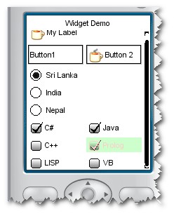 J2ME with LWUIT (UI Toolkit Widgets) part 1 | kani.stack.notez