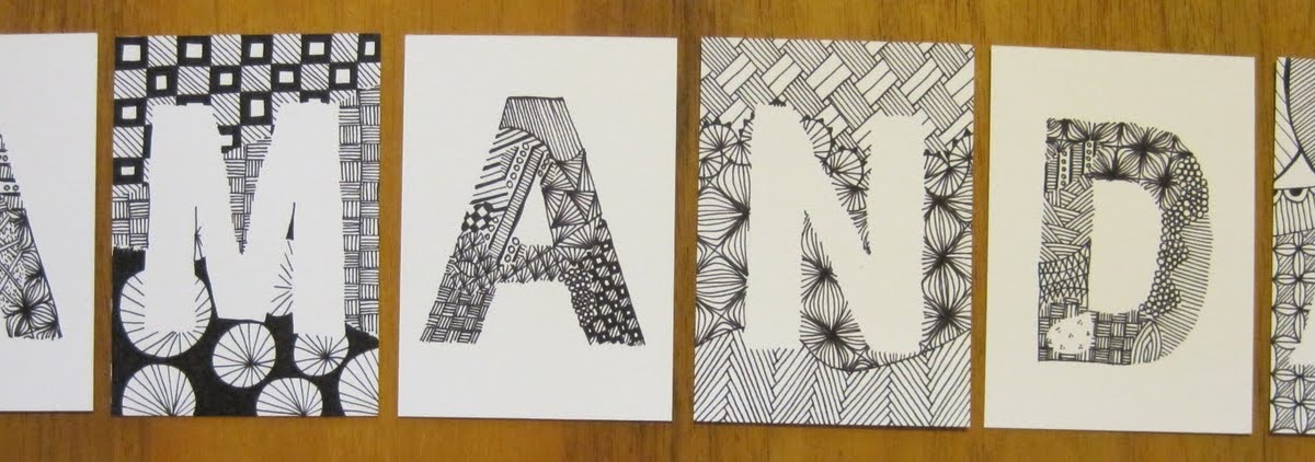 An ATC a Day: 78-83 Zentangle name