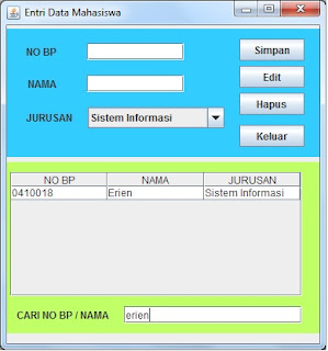 Tutorial Java Netbeans Mysql: Cara Mudah Membuat Form Pencarian Di Java