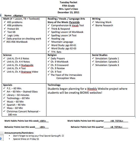Classroom Freebies Too: Weekly Packet Cover Letter Classroom Freebies Too: Weekly Packet Cover Letter