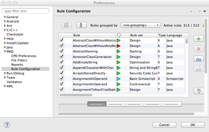 Java Jirawat: PMD-Eclipse Rules Configuration