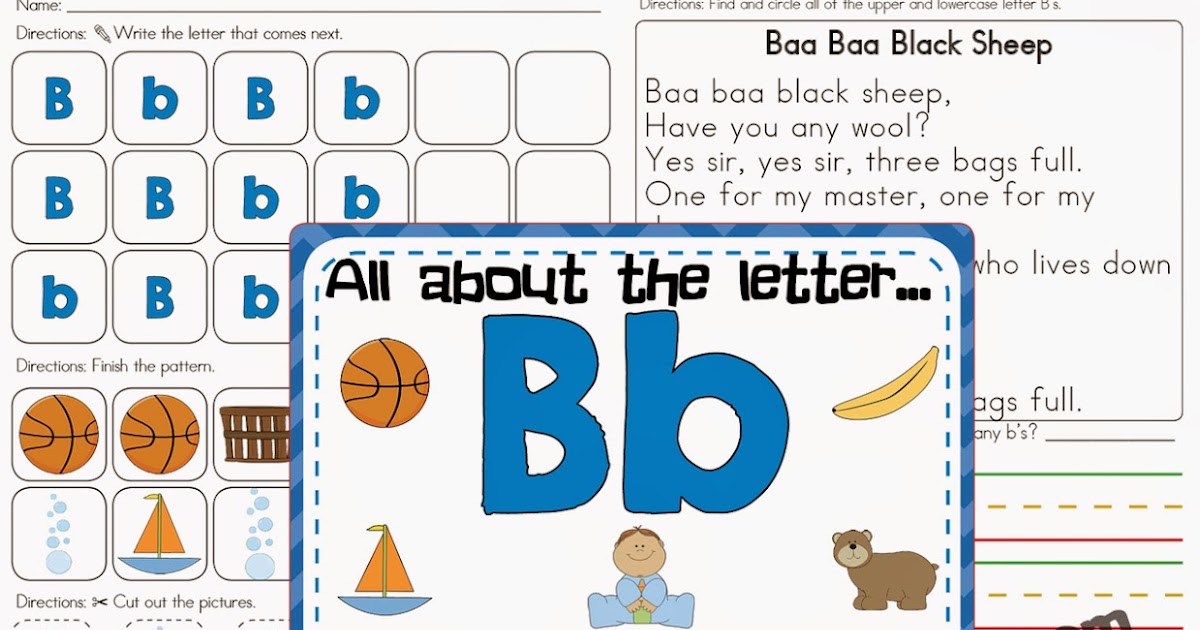 Lanie's Little Learners: All About the Letter B Independent Practice ...