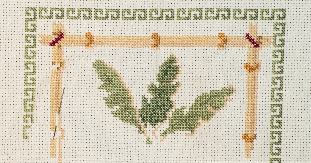 Committed Stitcher: Three Leaves