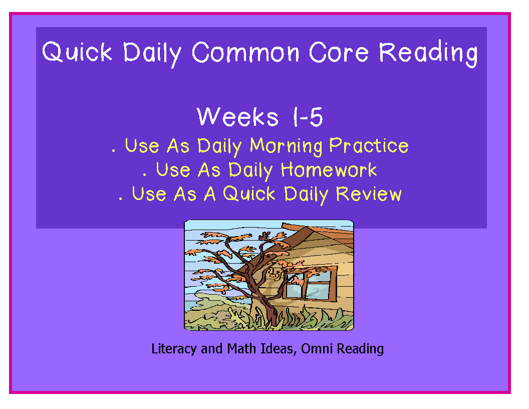 Simply Centers: Quick, Daily Morning Common Core Practice
