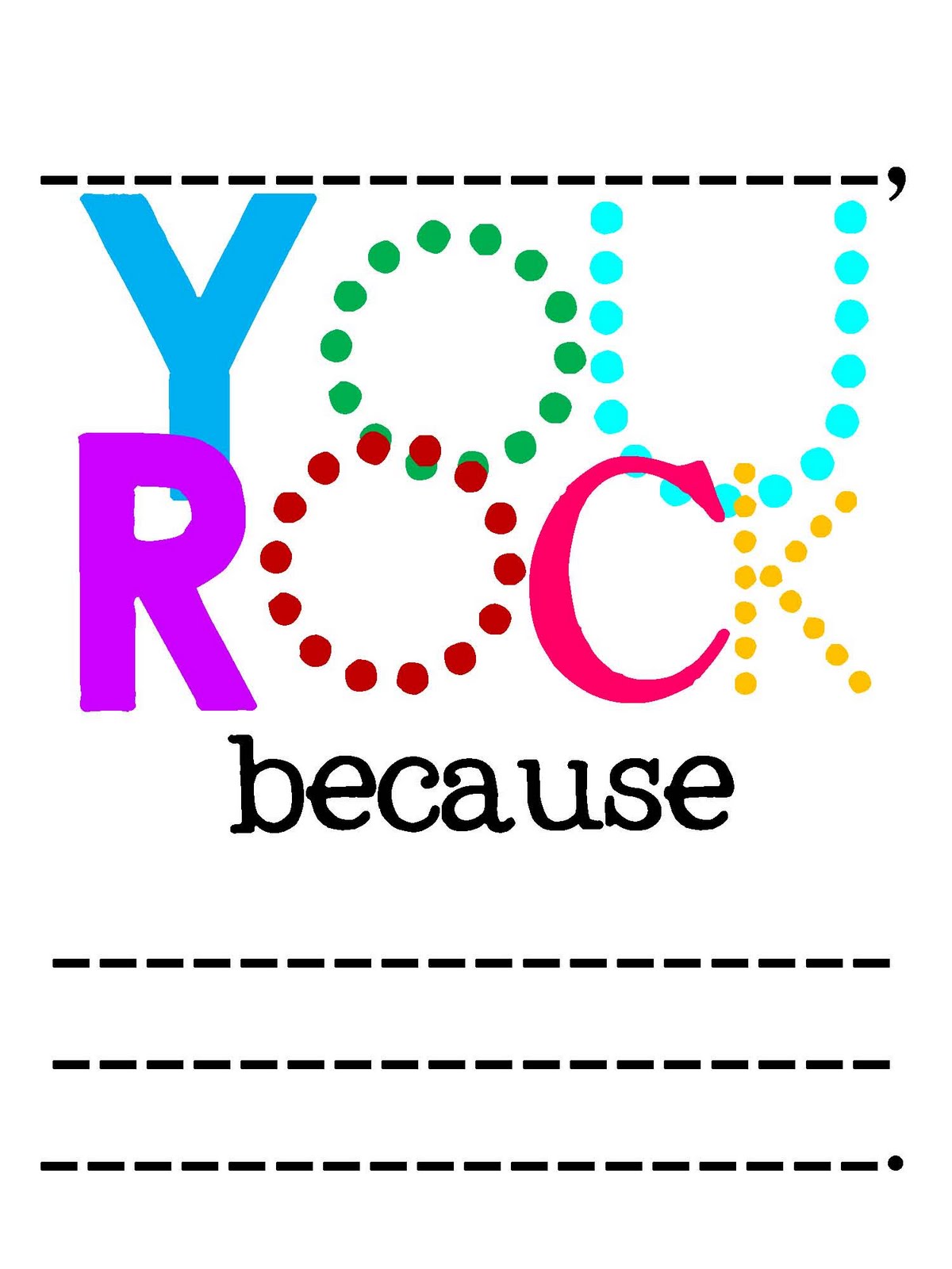 Sweet Blessings: You ROCK because......