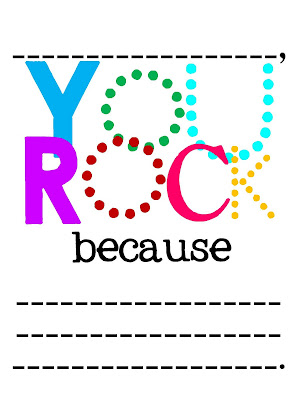 Sweet Blessings: You ROCK because......