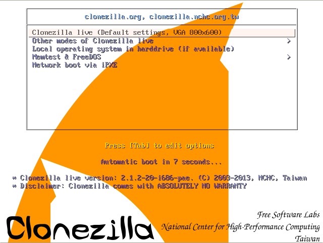 From GIS to Remote Sensing: Backup and Restore the Operating System with Clonezilla