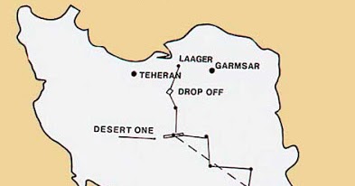 Operation Eagle Claw Map