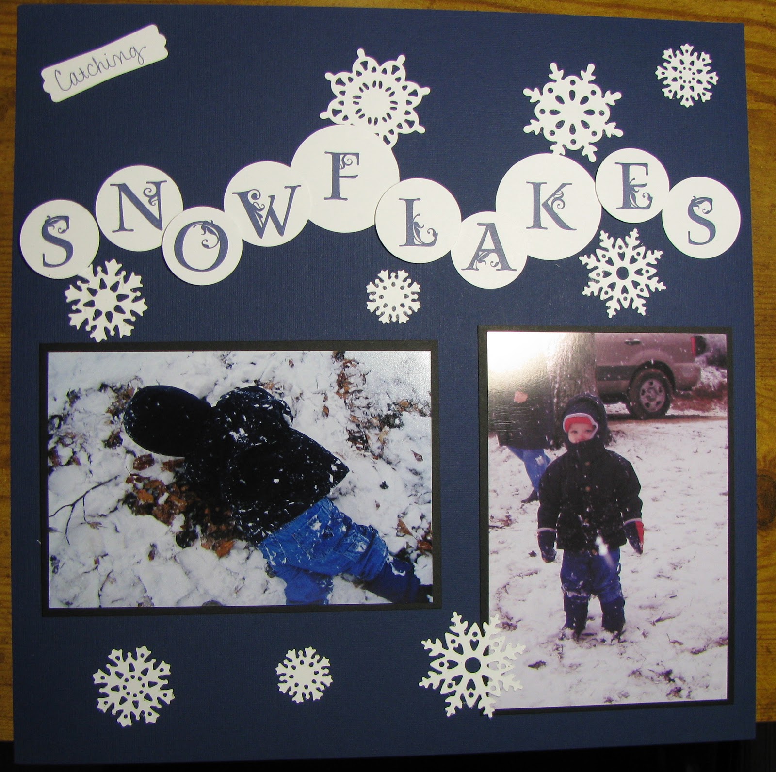Winter Scrapbook Layout Ideas - ScrapBook
