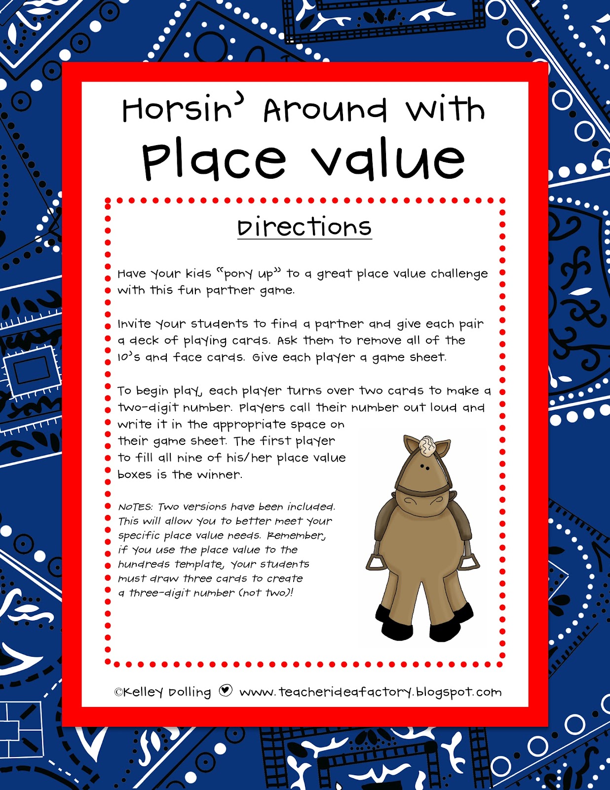 YEE-HAW - WILD WEST UNIT & FREEBIE - Teacher Idea Factory