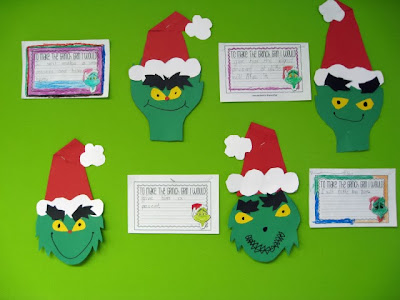 Grinch Day and More Christmas Projects - Second Grade Teaching Blog