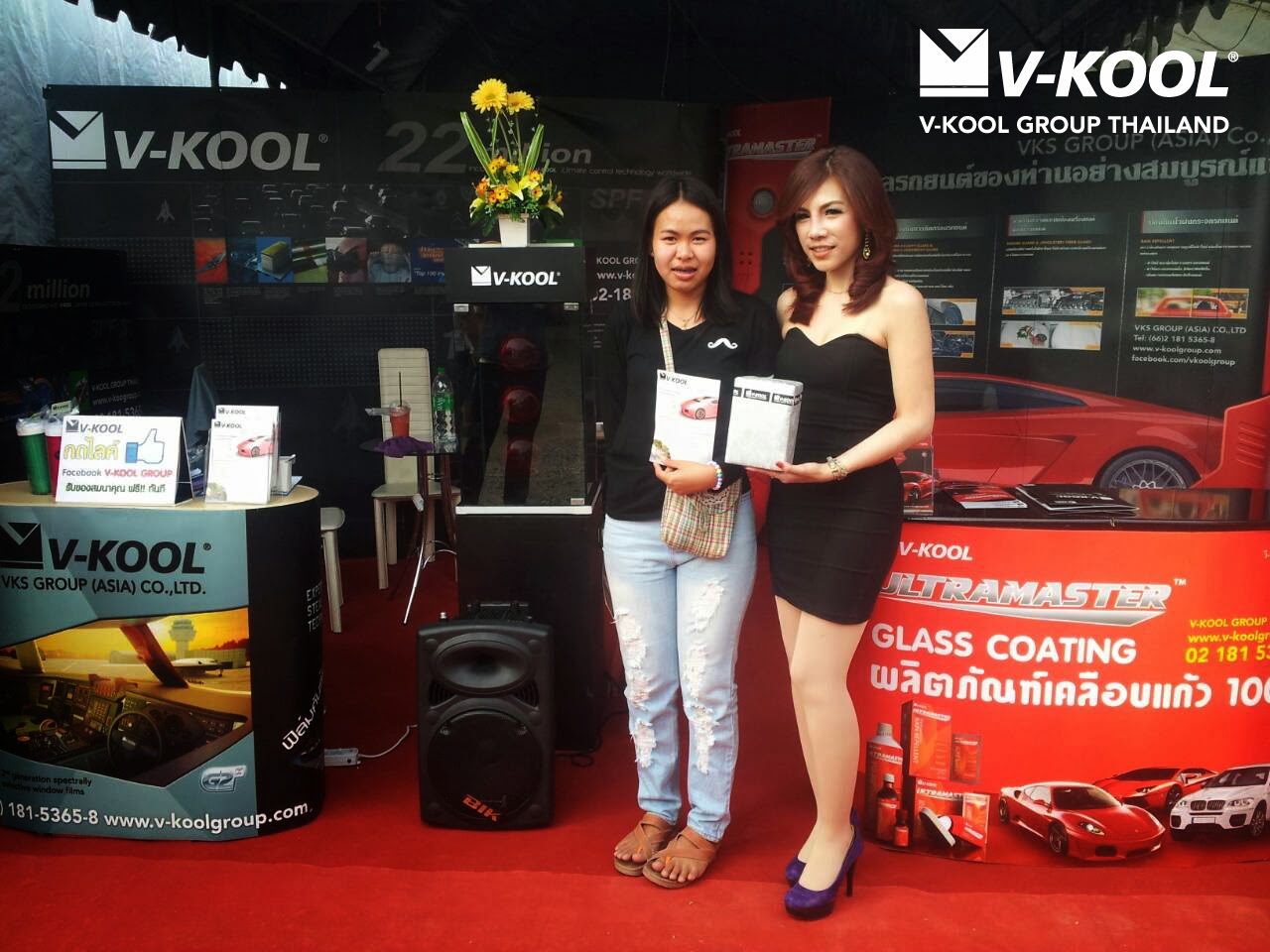 V-KOOL GROUP THAILAND: V-KOOL Group ออกบูธร่วมกับร้านมาวินประดับยนต์ จังหวัดนครพนม