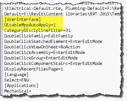 Revit OpEd: Revit INI Tweak and Properties Palette Apply Behavior - Revit Forum