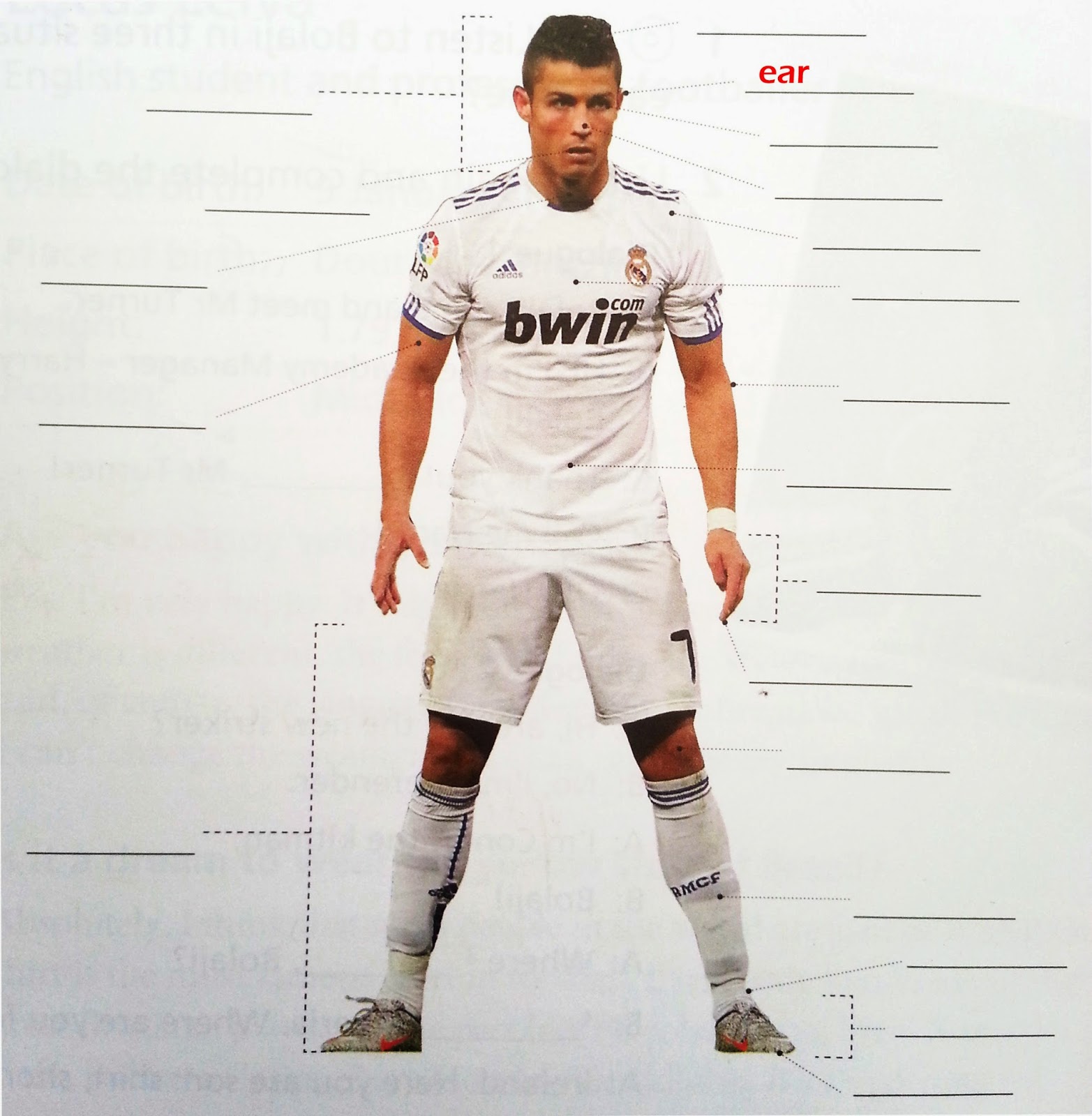 FÚTBOL Y TURISMO "LA COMBINACIÓN PERFECTA": Body Parts - Inglés para el ...