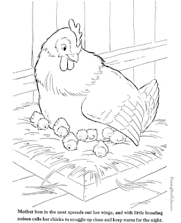 Kids Page: - Farm Animal Sheet - Chickens To Print And Color 026 ...