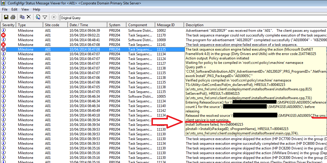 The Robot Archive: Task Sequence Fails after SCCM Client Hotfix Install ... The Robot Archive: Task Sequence Fails after SCCM Client Hotfix Install ...