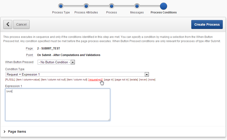 Oracle APEX Tips: Accessing the last request value from a page submission Oracle APEX Tips: Accessing the last request value from a page submission