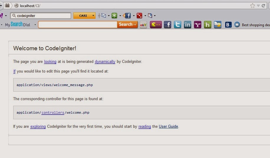 Cara mudah menggunakan framework CodeIgniter