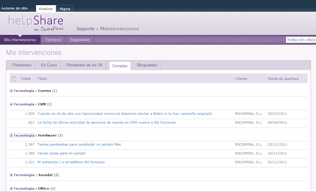 HelpShare se renueva como HelpDesk y Ticketing sobre SharePoint | Soluciones SharePoint