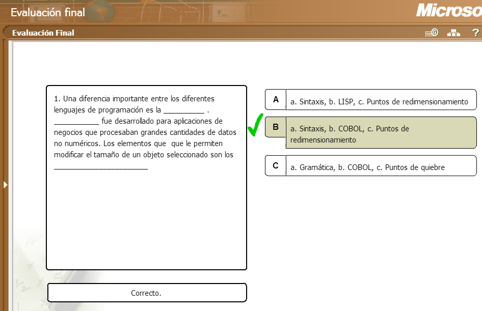 Visual Basic.NET: Evaluación final