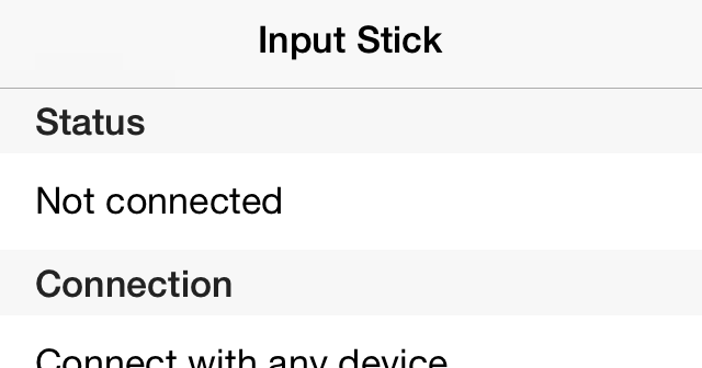 InputStick: iOS API and Demo update