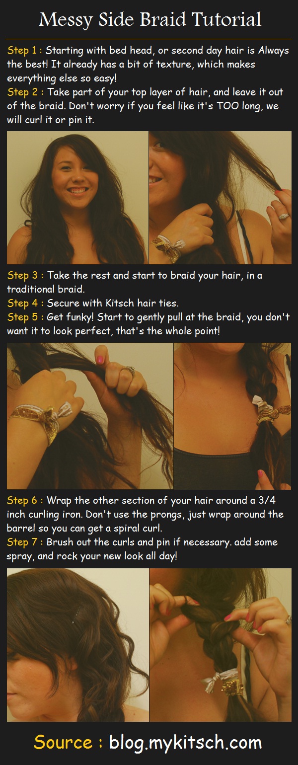 How To Style Messy Side Braid | Pinterest Tutorials