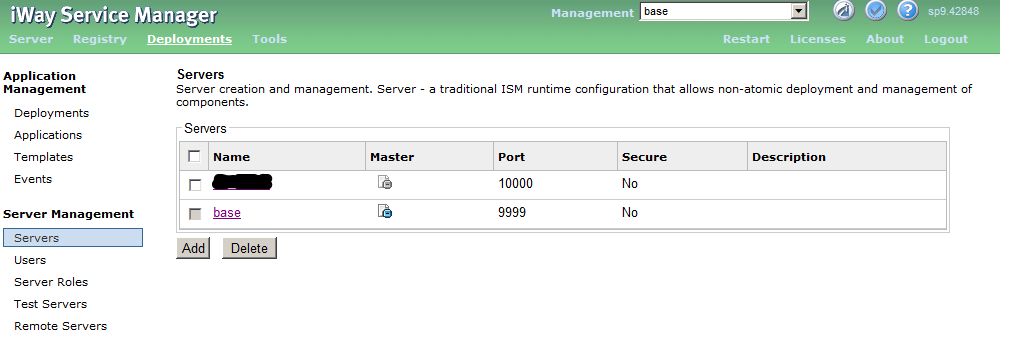 iWay Service Manager: How-to: Create a New Managed Server